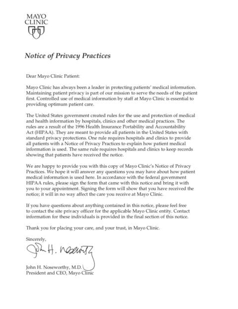 HIPAA Notice of Privacy Practices In The Clinic - Citizens' Council For ...