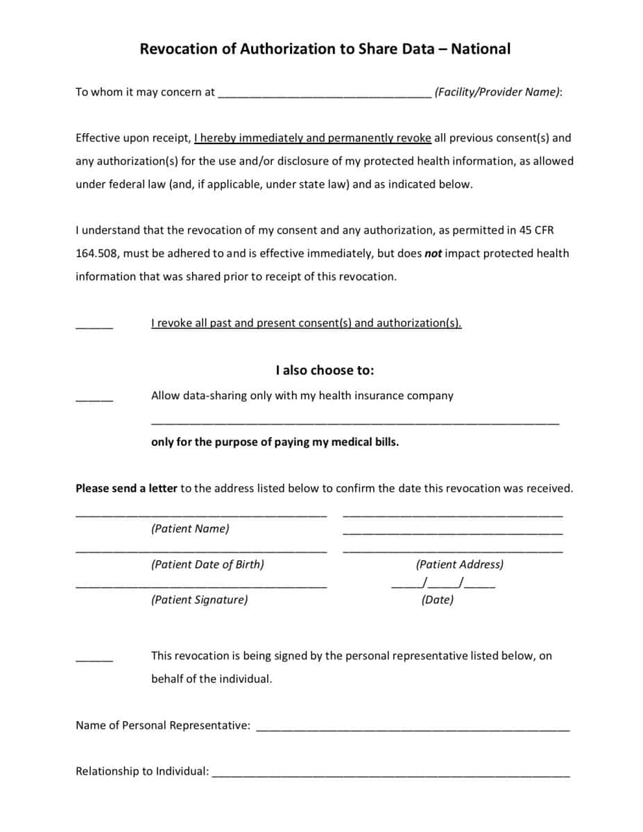 Revoking Your Consent In The Hospital - Citizens' Council For Health ...