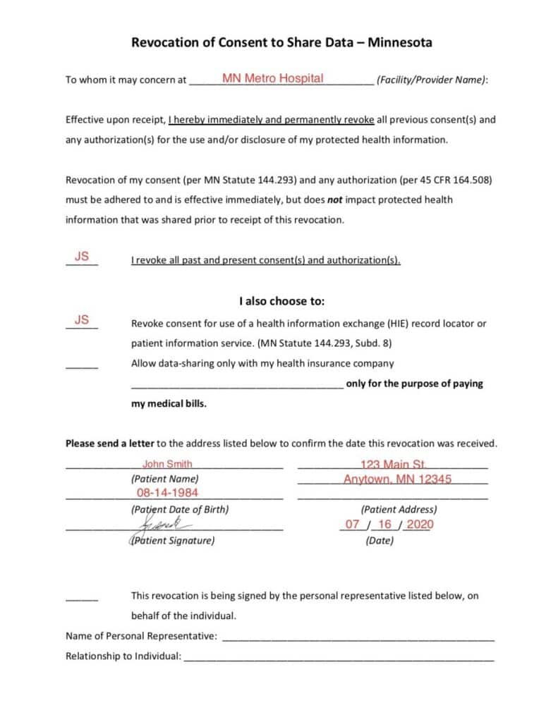 Revoking Your Consent In The Hospital - Citizens' Council For Health ...